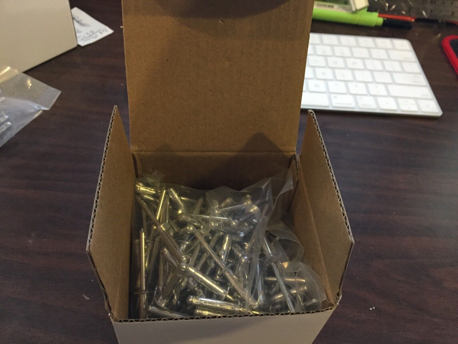 50 Aluminum Exploding Small Head Mill Pop Rivets 3/16" Fastener Tri-Fo ...